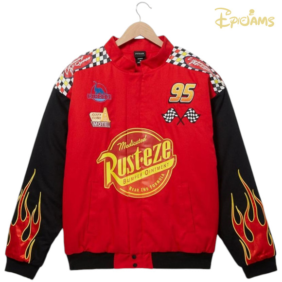 Disney | Jackets & Coats | Disney Pixar Cars Lightning Mcqueen Racing ...
